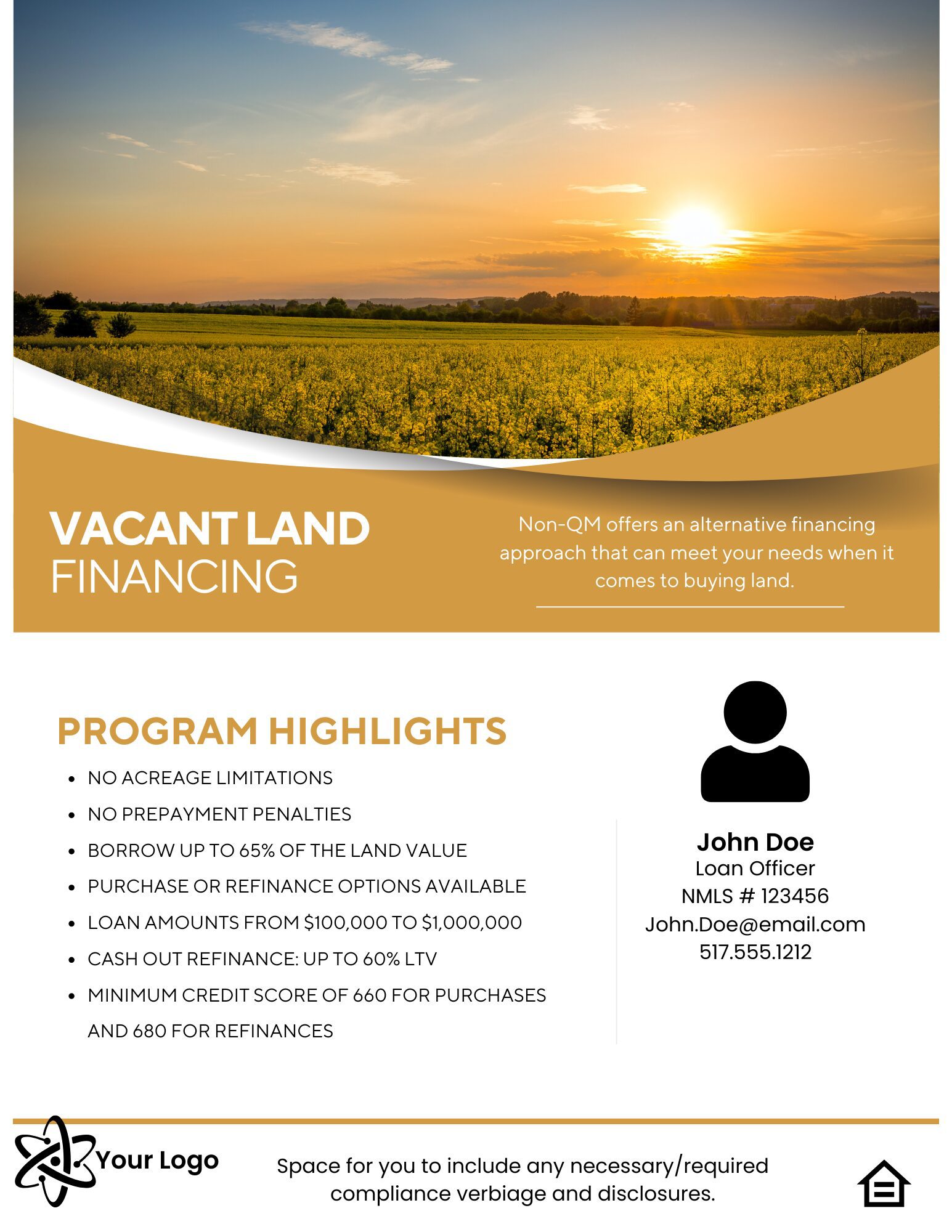 Customizable Non-QM Marketing Flyers - First National Bank of America